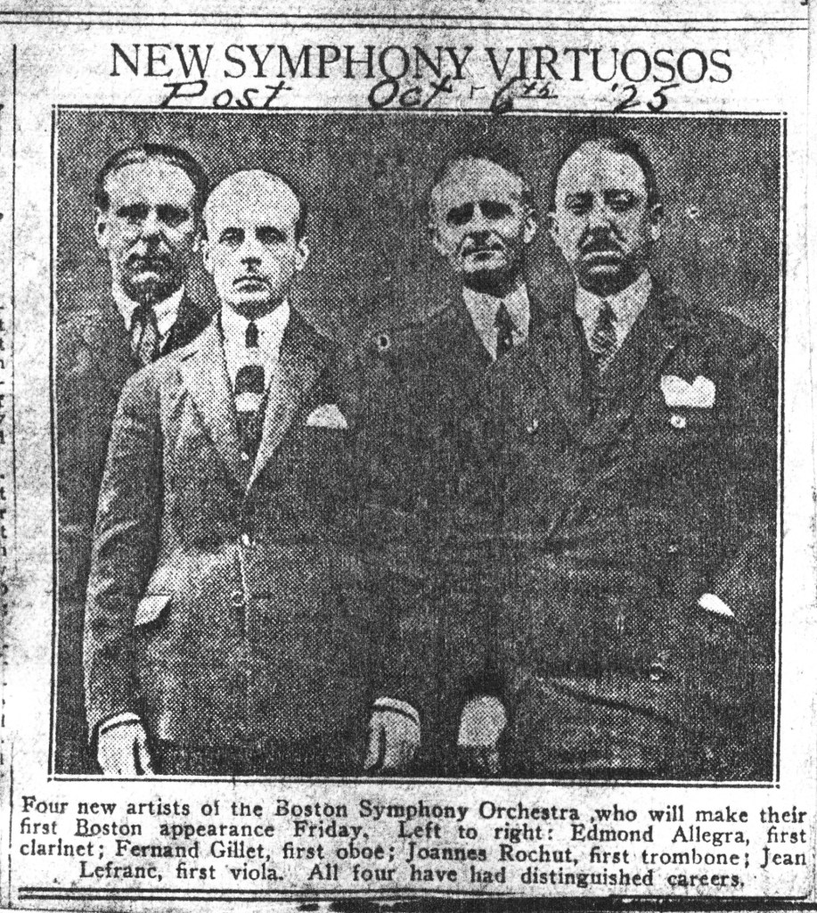 Joannès Rochut, the Boston Symphony, and his trombone – The Last ...